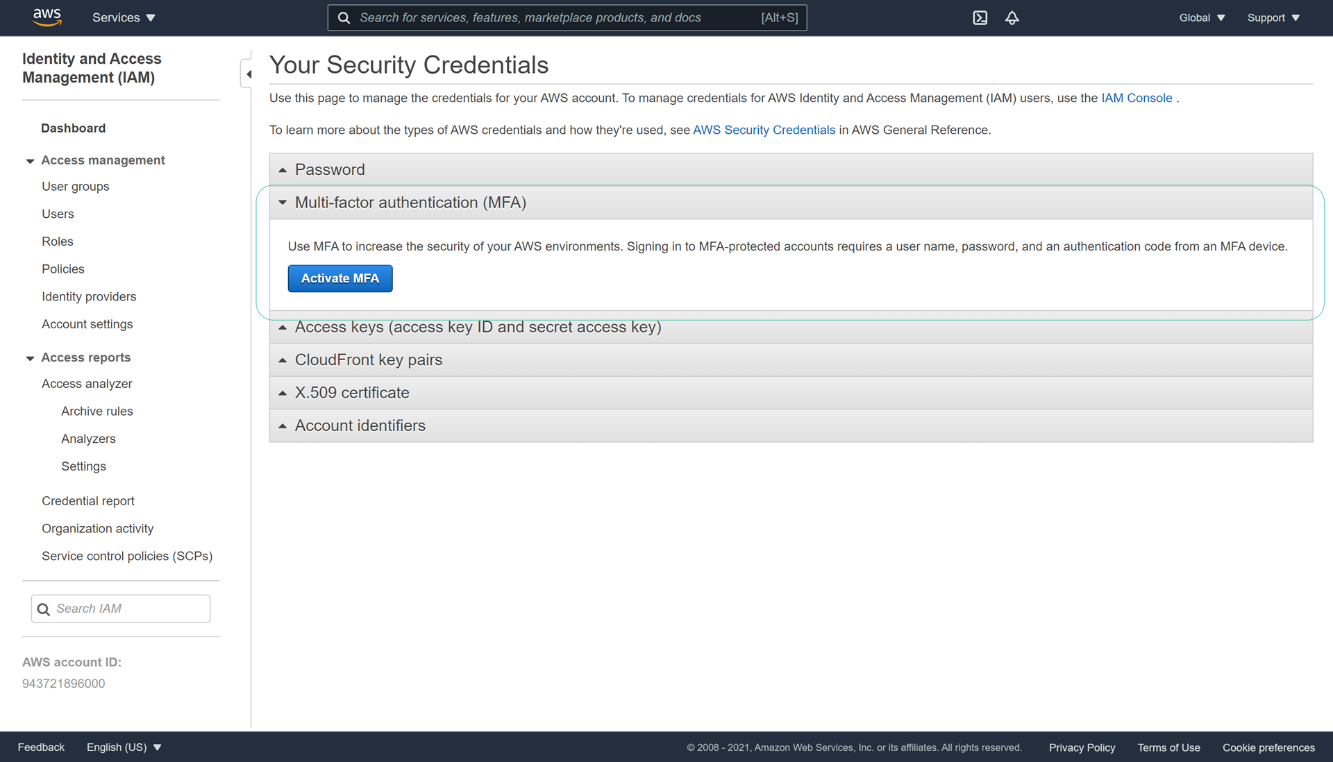 Virtual MFA Devices :: AWS Account Setup Virtual MFA Devices :: AWS Account Setup